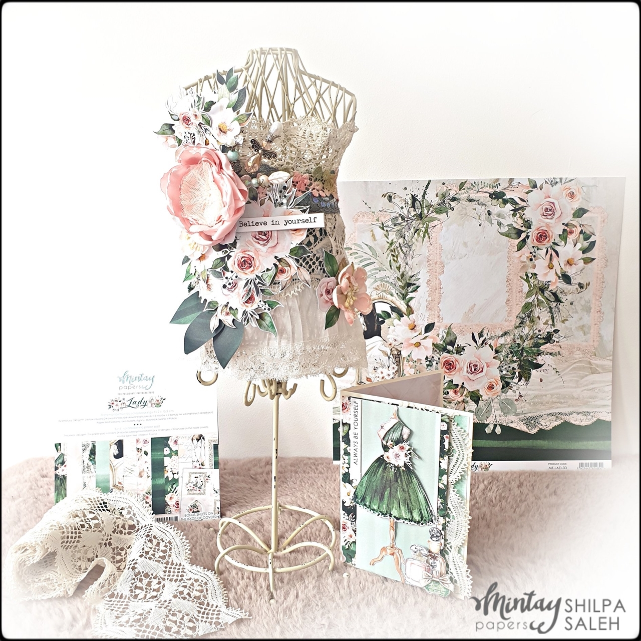 Mintay Papers Συλλογή Χαρτιών Scrapbooking Lady 12''x12''