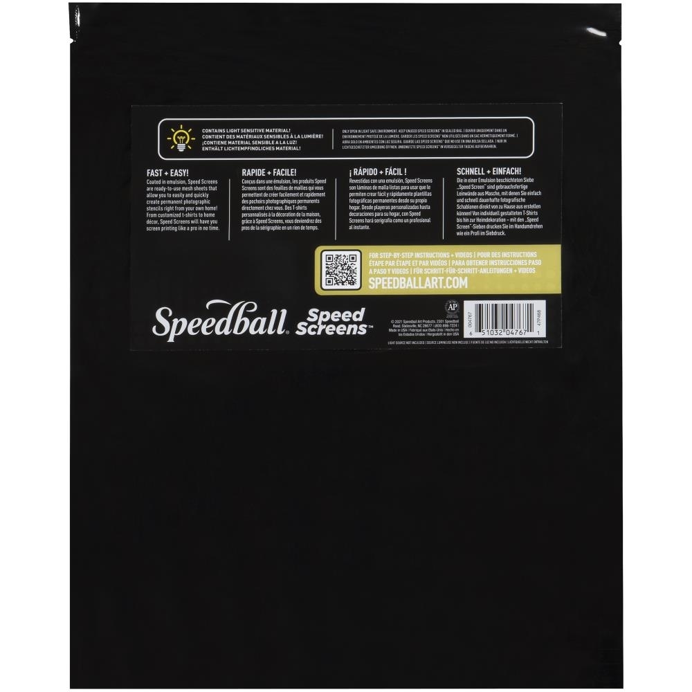 Speedball Speed Screens για Screen Printing - Έτοιμα Φύλλα για Μεταξοτυπία