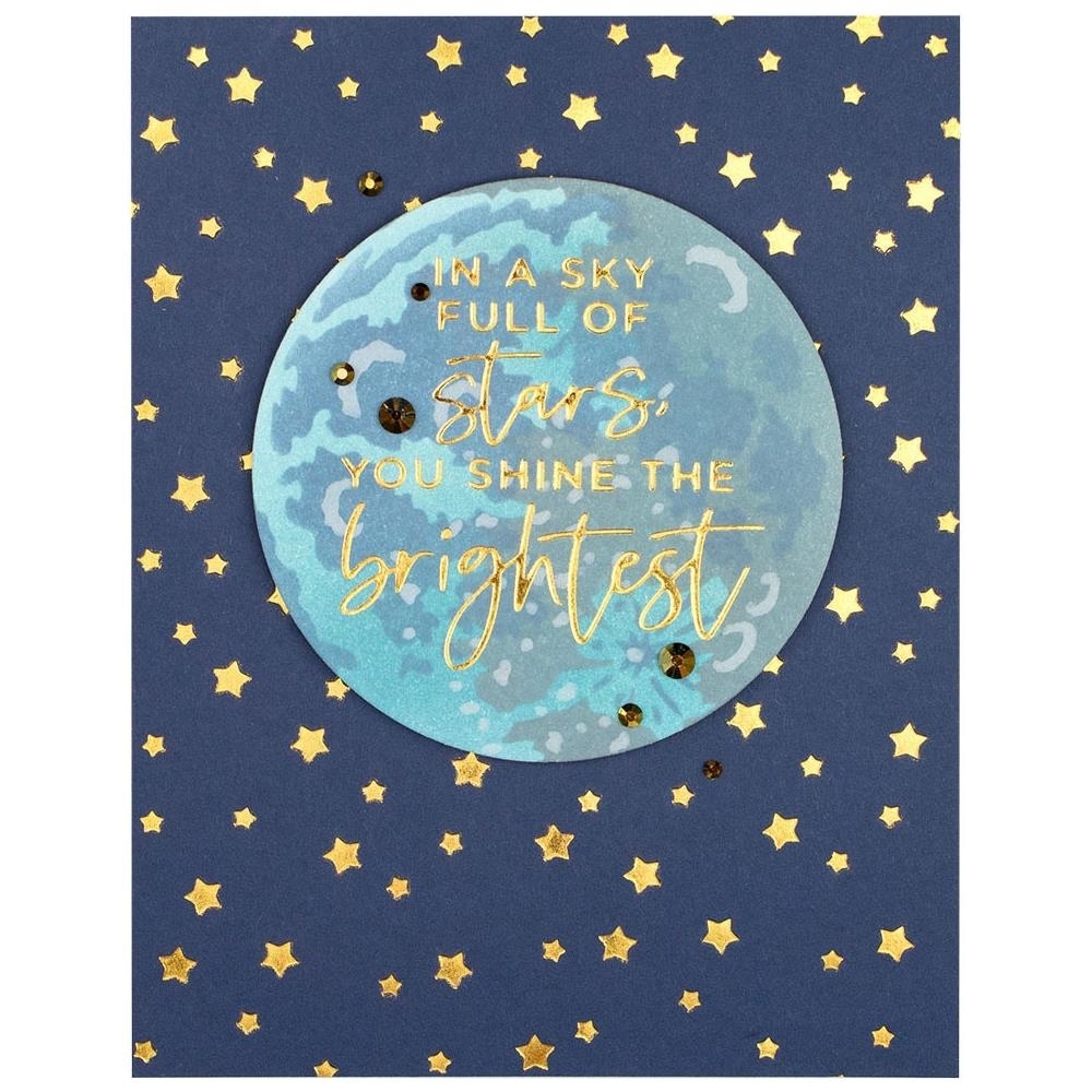 Spellbinders Layered Full Moon Stencil Set- Φεγγάρι, Σετ 4 τμχ
