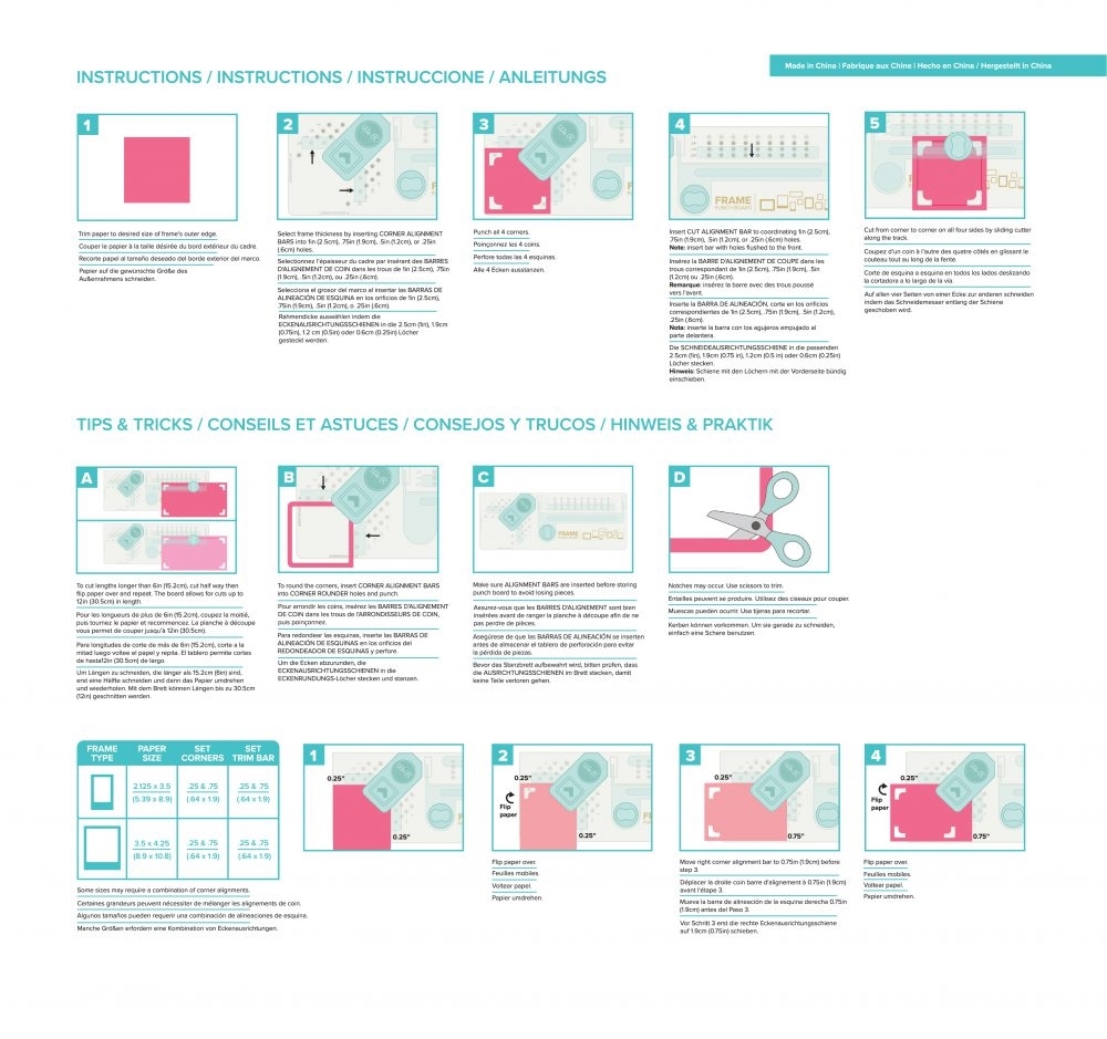 We R Memory Keepers Frame Punch Board - Εργαλείο Κοπής Για Πλαίσια