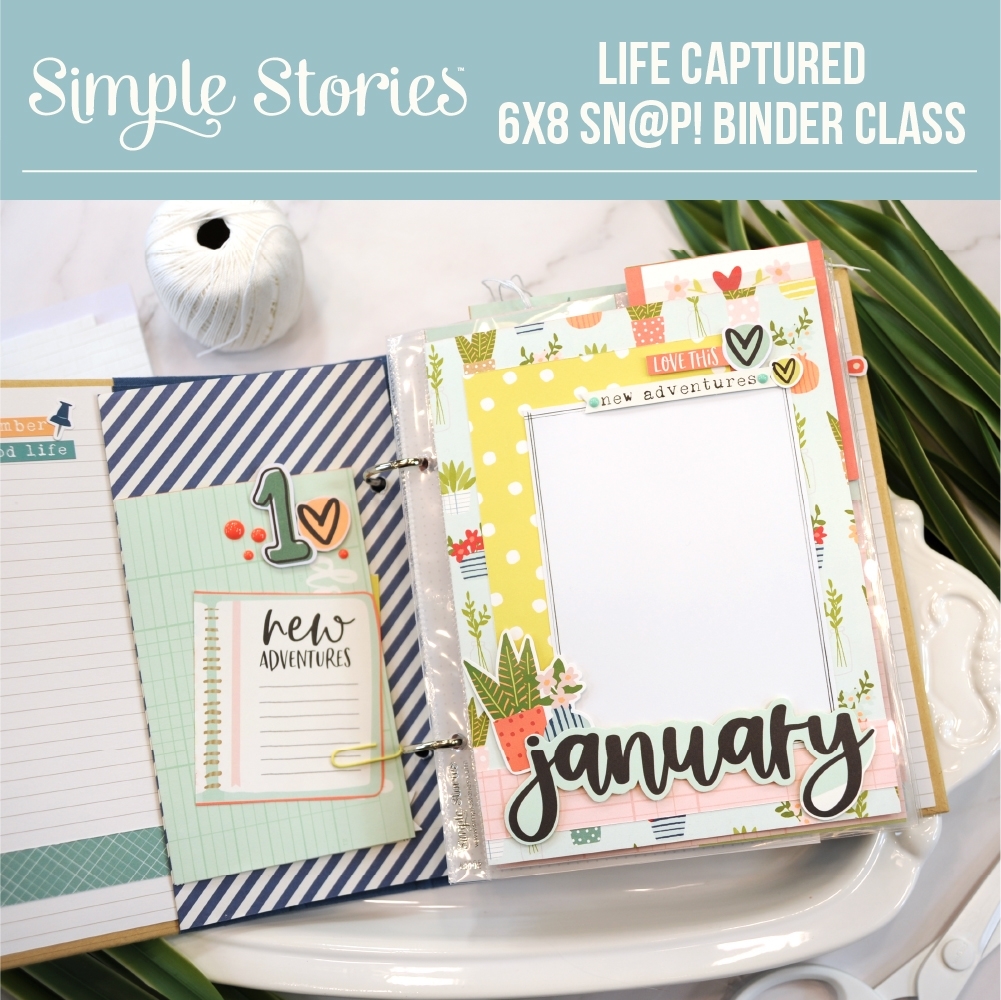 Μάθημα-in-a-Box: Simple Stories Life Captured Binder Project Kit