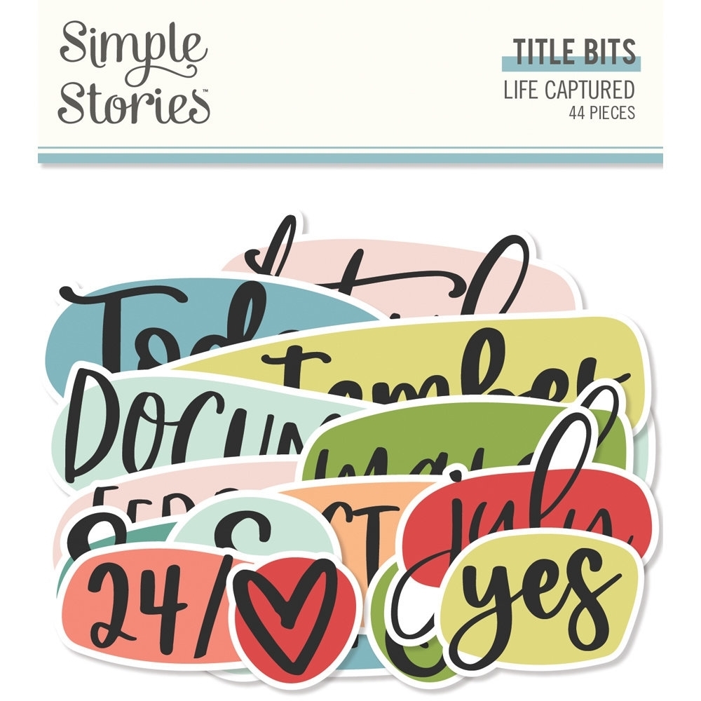 Simple Stories Διακοσμητικά Die Cuts - Life Captured, Title Bits