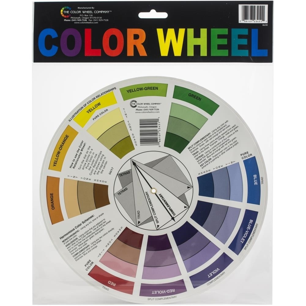 Large Artist's Color Wheel Χρωματικός Κύκλος - Οδηγός για Χρωματικές ...