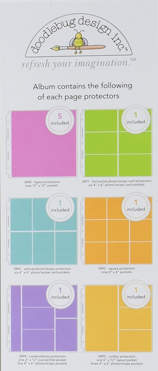 Doodlebug Design Storybook Album 12"x12" - Bubble Blue