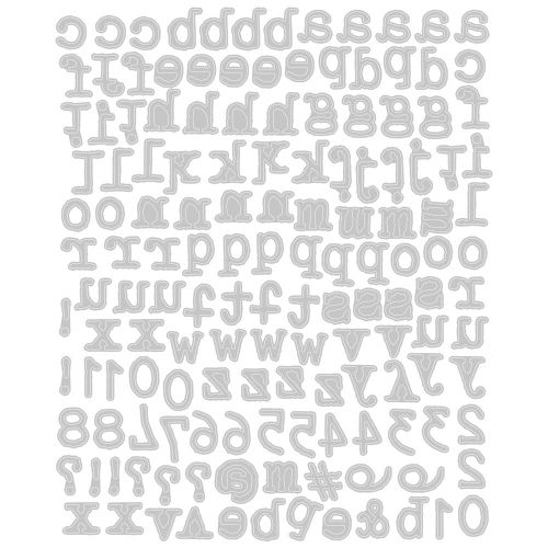 Sizzix Thinlits Dies By Tim Holtz Μήτρες Κοπής - Alphanumeric Tiny Type Lower, 146τεμ.-Scraps n ...