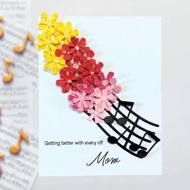 Spellbinders Musical Notes & Stave Pop-Up – Μήτρες Κοπής Πεντάγραμμου
