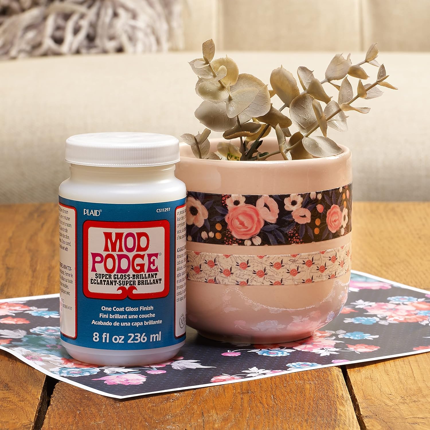 Mod Podge Super Gloss | Κόλλα & Βερνίκι Ντεκουπάζ
