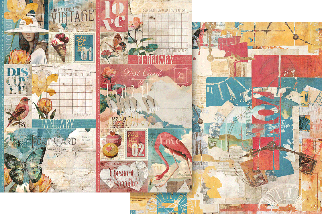 Graphic 45 Journaling Through Time – 8×8 Collection Pack